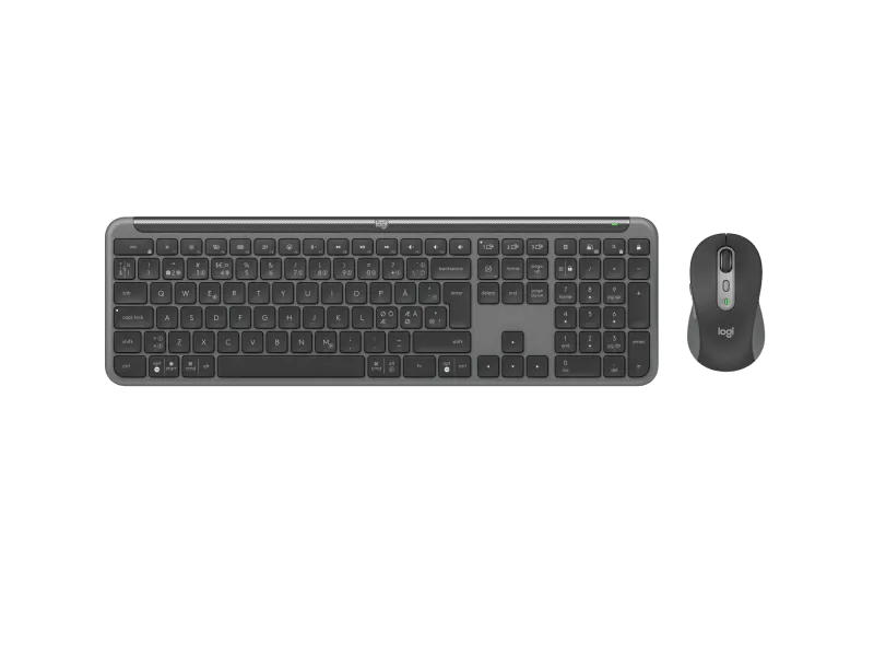 מקלדת ועכבר אלחוטיים Logitech SIGNATURE SLIM COMBO MK950 Graphite ...